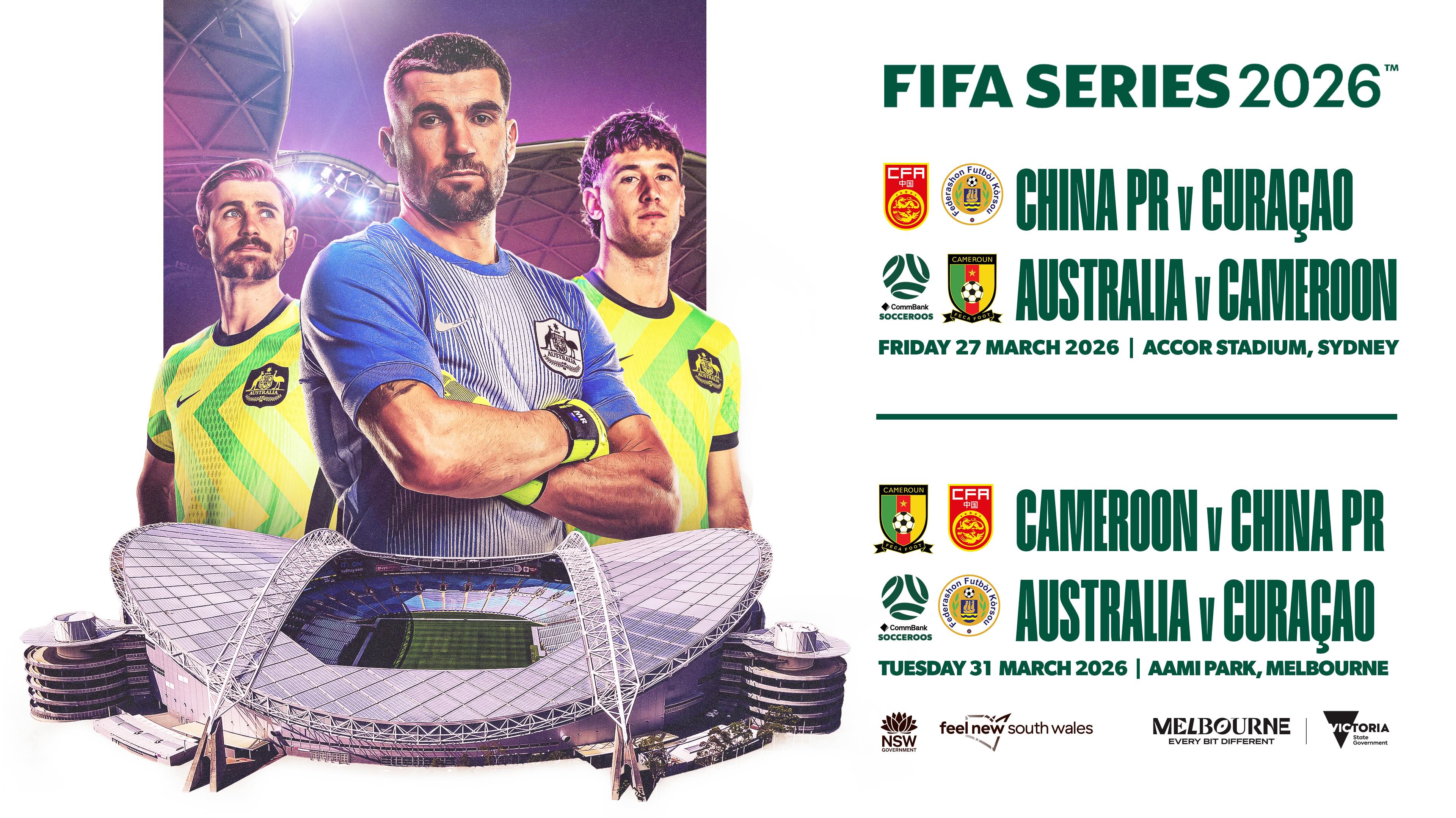CommBank Socceroos matches confirmed in Sydney and Melbourne for the ...
